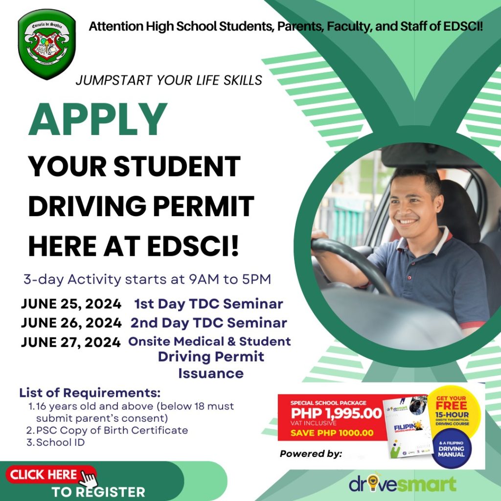 DriveSmart Campus Tour: Student Driving Permit Package Fee (Escuela de ...